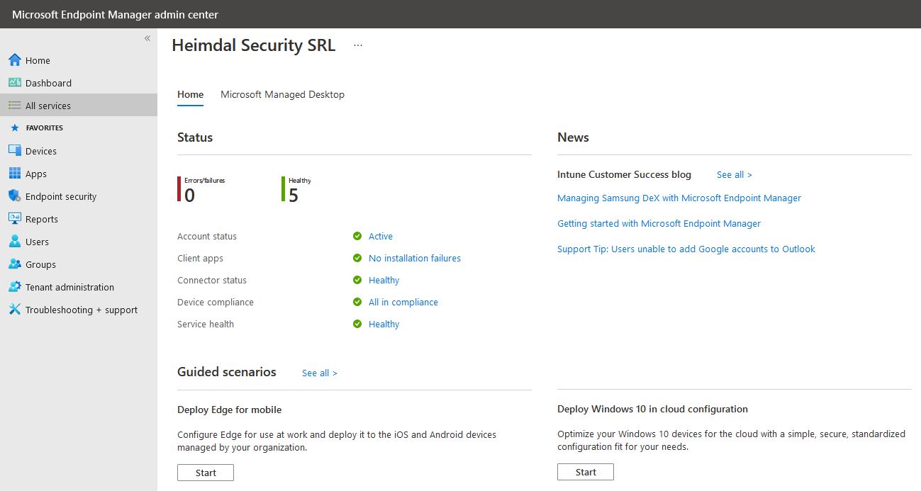 Deploying the HEIMDAL Agent through Microsoft Intune (Windows ...